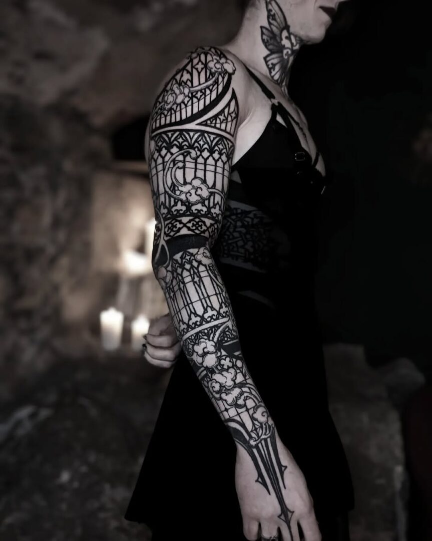 11 Dark And Beautiful Gothic Ornament Tattoos That Blend Mystery And Beauty